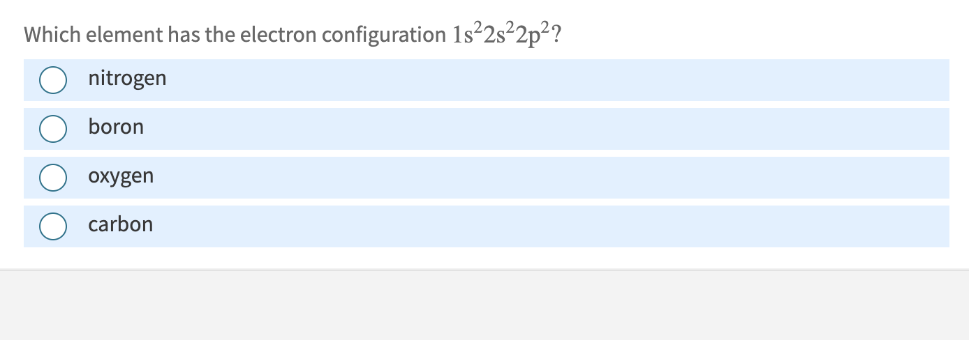 Solved Which element has the electron configuration | Chegg.com