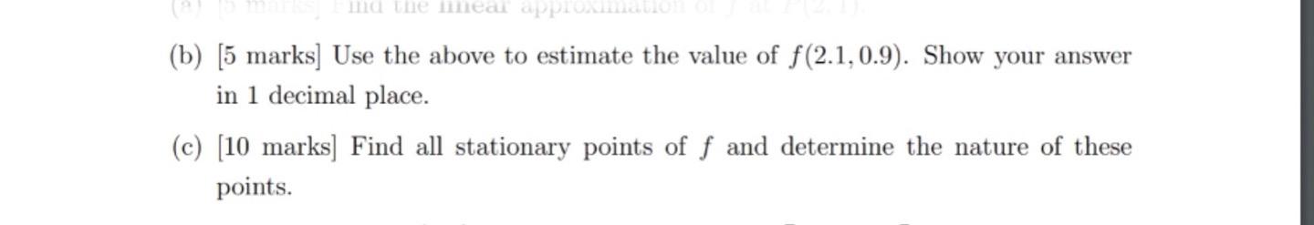 Solved f(x,y)=2x2+y3−3y2−3x.(b) [5 marks] Use the above to | Chegg.com