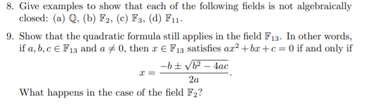 Solved 8. Give examples to show that each of the following | Chegg.com