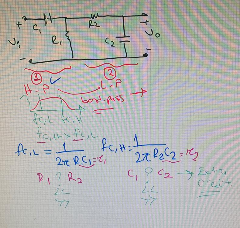 Solved Which are bigger and why? C1 or C2? R1 or R2? | Chegg.com