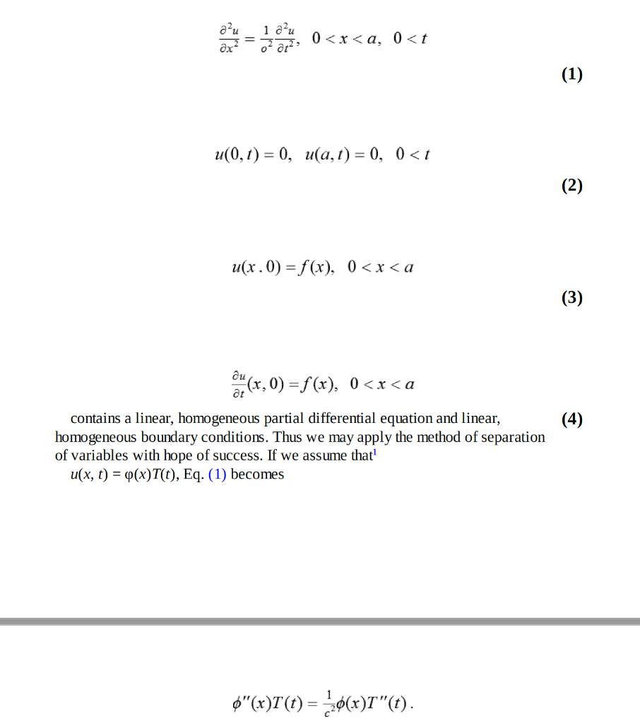Solved In Exercises 3–5, solve the vibrating string problem, | Chegg.com