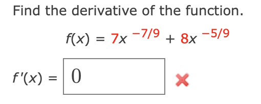 Solved Find the derivative of the function. | Chegg.com