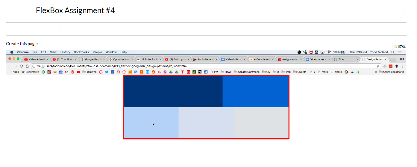 Solved FlexBox Assignment #4 Create this page: Q OEMA E | Chegg.com