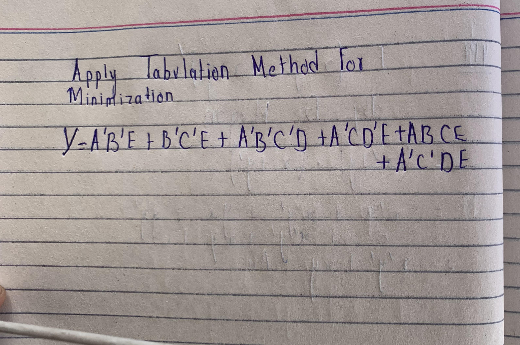 Solved Minidization Apply Tabulation Method for VLA'B'E + | Chegg.com