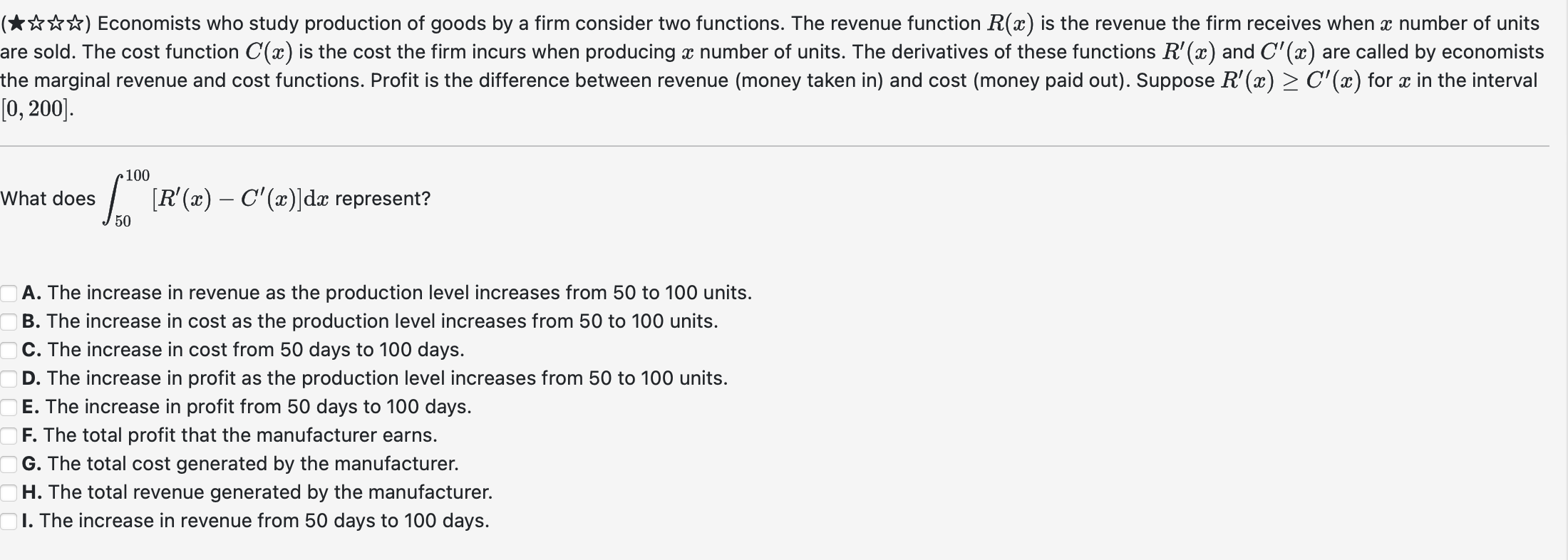 Solved Are Sold The Cost Function C X ﻿is The Cost The