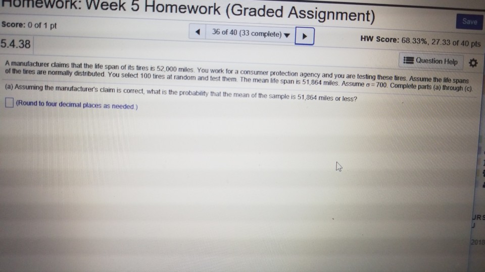 Solved HumeWork: Week 5 Homework (Graded Assignment) Score: | Chegg.com