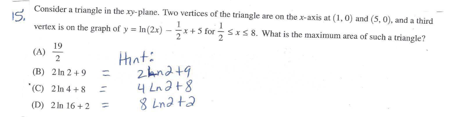 Solved Consider a triangle in the xy-plane. Two vertices of | Chegg.com