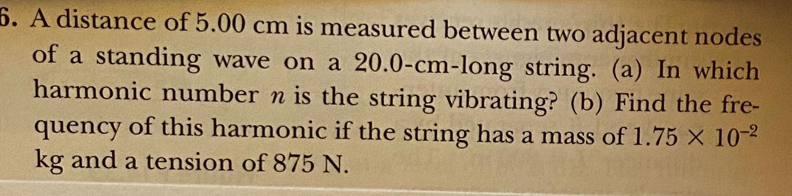 Solved 6. A distance of 5.00 cm is measured between two | Chegg.com