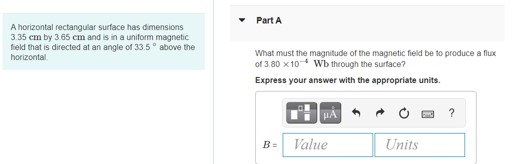Solved Part A A horizontal rectangular surface has | Chegg.com