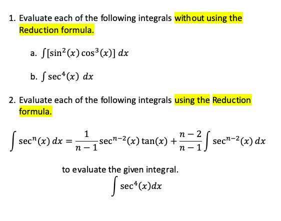 Solved 1. Evaluate each of the following integrals without | Chegg.com