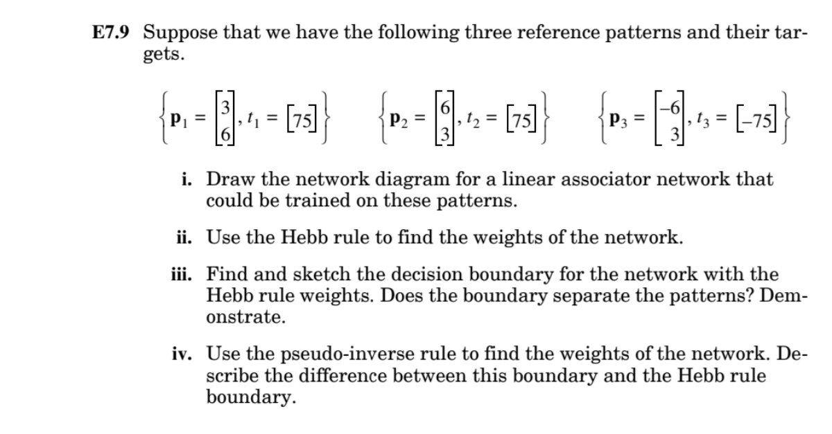 Solved 7.9 Suppose that we have the following three | Chegg.com