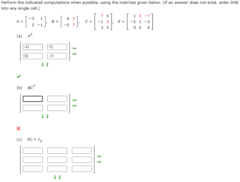 Solved Perform the indicated computations when possible, | Chegg.com