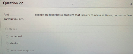 Solved Question 20 If a subclass constructor does not | Chegg.com