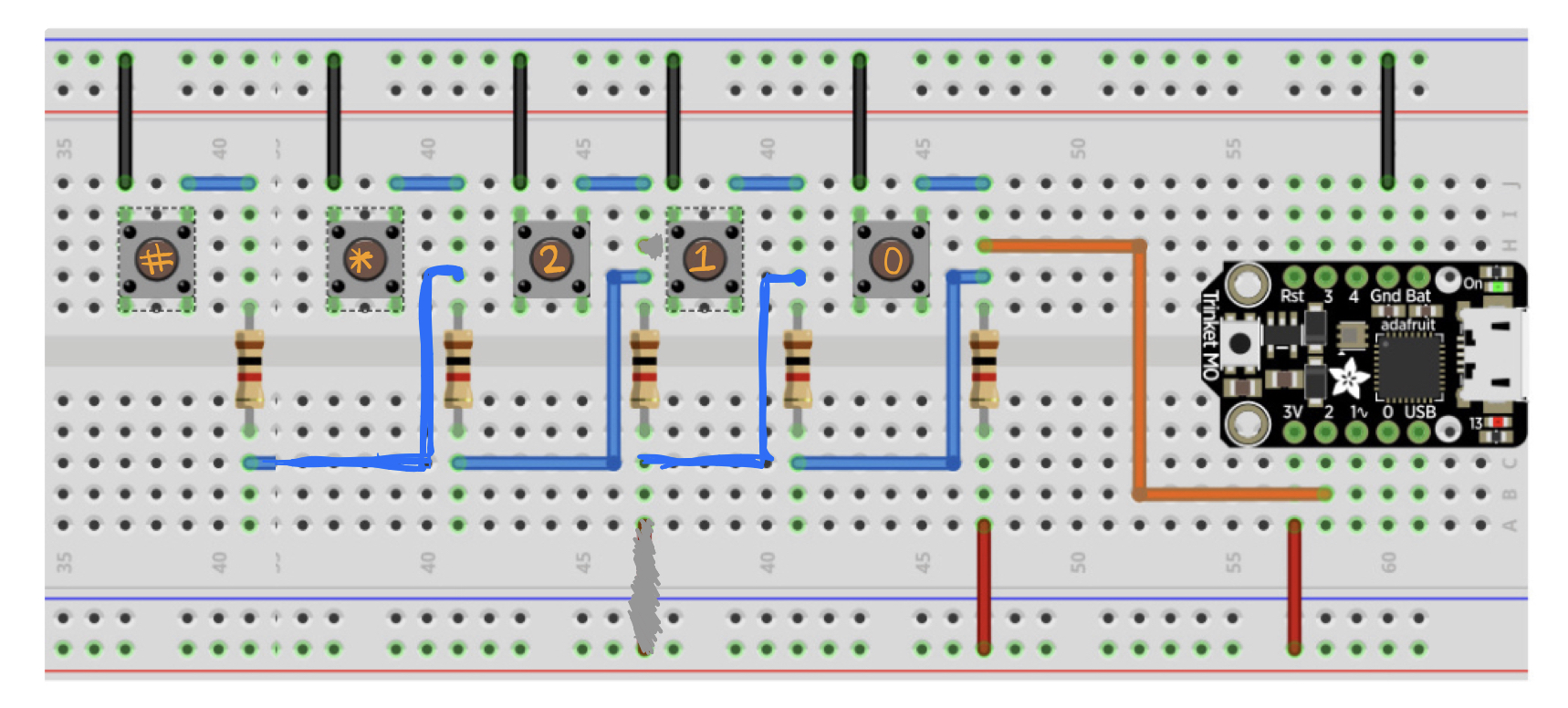 Solved CIRCUITPYTHON ** The switches have been coded for. | Chegg.com