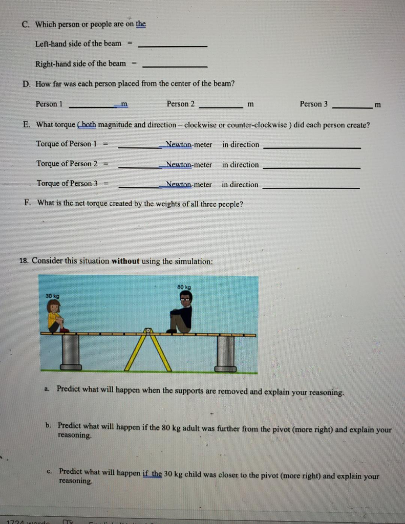 b. Find the torques developed by each of these | Chegg.com
