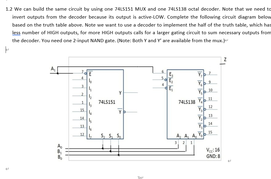 Solved PART A) Implementation of Combinational Circuit with | Chegg.com