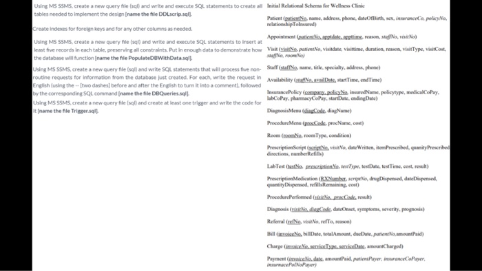 Solved write and execute SQL statements to create all tables | Chegg.com