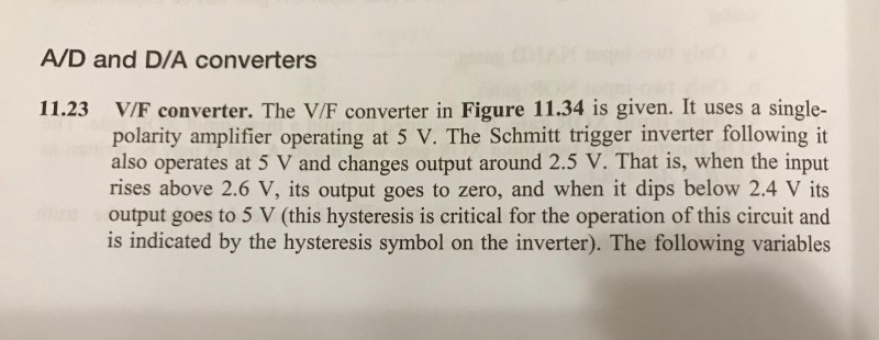 Solved A/D and D/A converters 11.23 V/F converter. The V/F | Chegg.com
