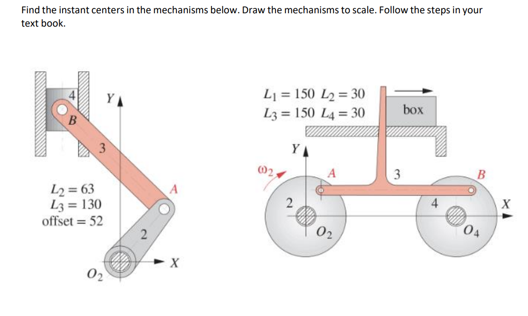 Solved NOTE: Please, draw out the instant center of this | Chegg.com