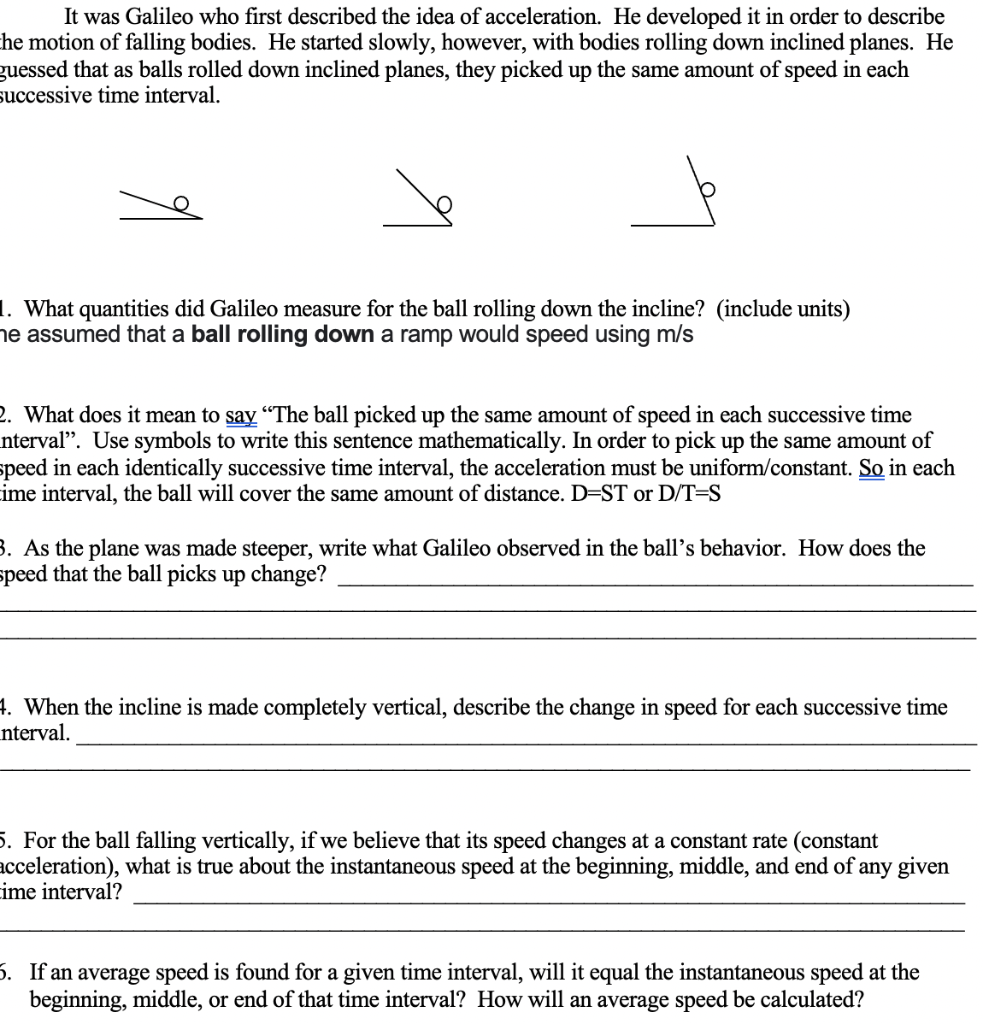 Solved It was Galileo who first described the idea of | Chegg.com