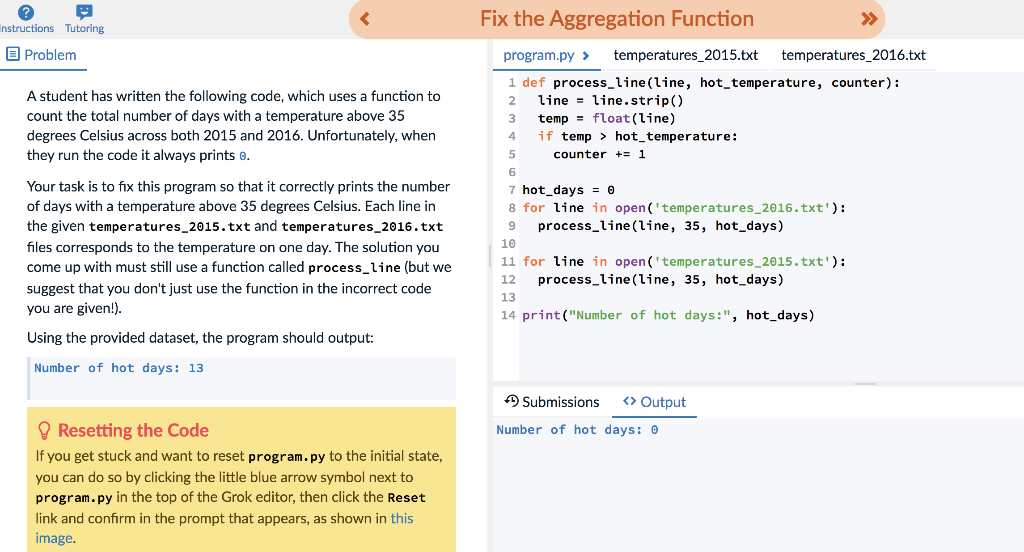 Solved Fix the Aggregation Function Instructions Tutoring | Chegg.com