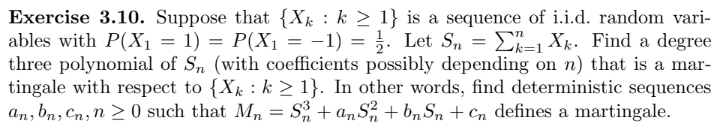 Solved Exercise 3.10. Suppose that {Xk:k≥1} is a sequence of | Chegg.com