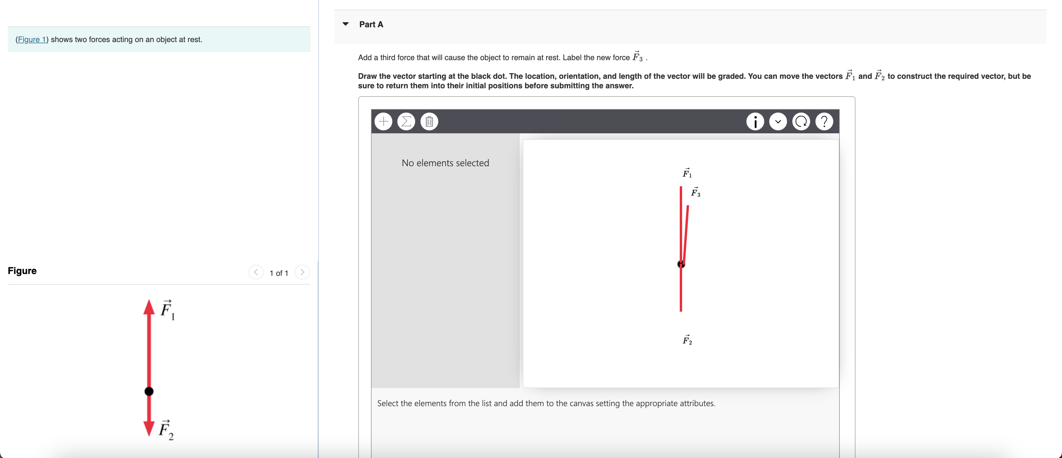 Solved Part AAdd a third force that will cause the object to | Chegg.com