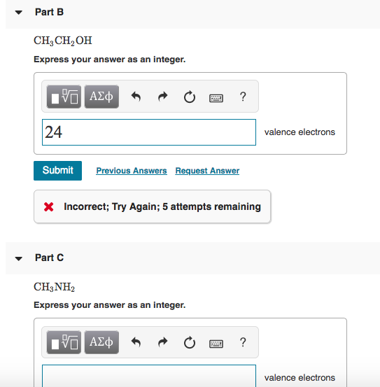 Solved Part B CH, CH, OH Express your answer as an integer. | Chegg.com