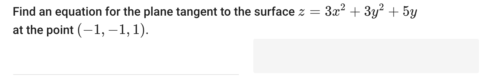 Solved Find an equation for the plane tangent to the surface | Chegg.com