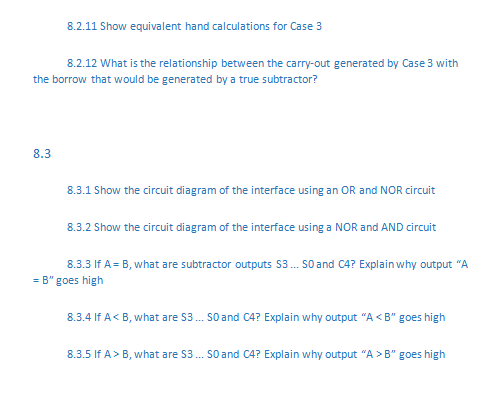 Refer to Lab 8.2 and 8.3 and solve the chart and | Chegg.com