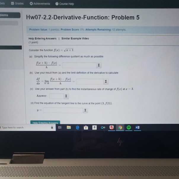 Solved Sets Grades Achievements Course Help blems | Chegg.com