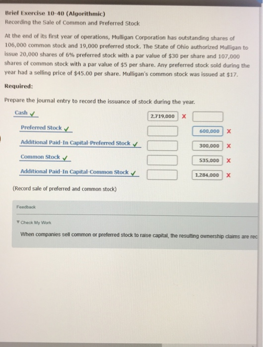 Solved Brief Exercise 10-40 (Algorithmic) Recording the Sale | Chegg.com