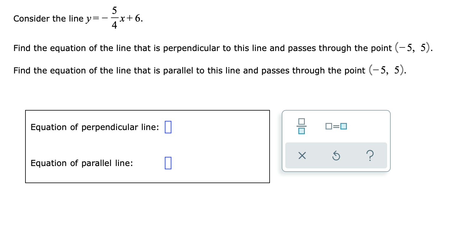 Solved Consider the line y=-x+6. Find the equation of the | Chegg.com