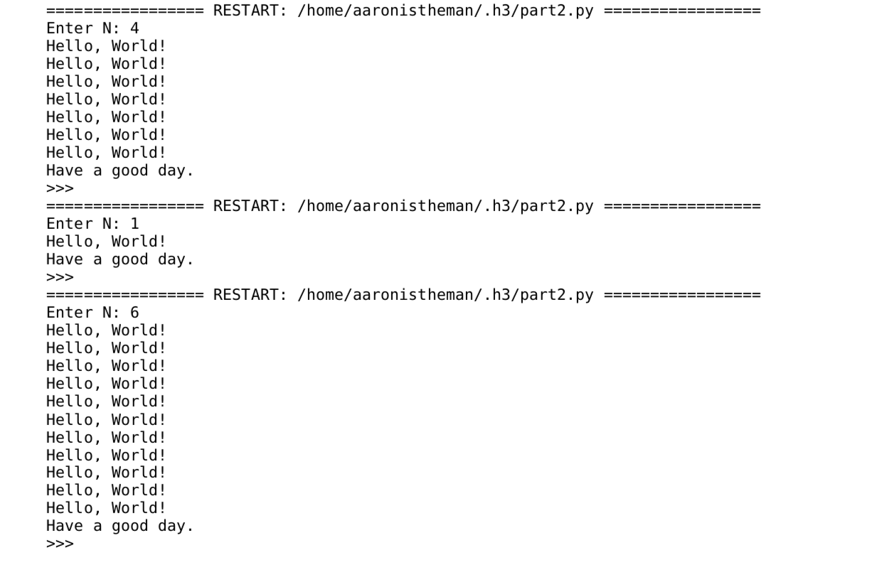 Solved • Write a program that asks the user for a number N | Chegg.com