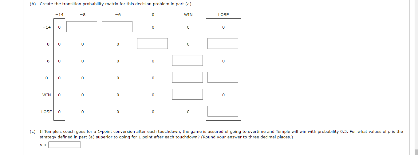 Solved successfully converting a 2-point conversion is p. | Chegg.com