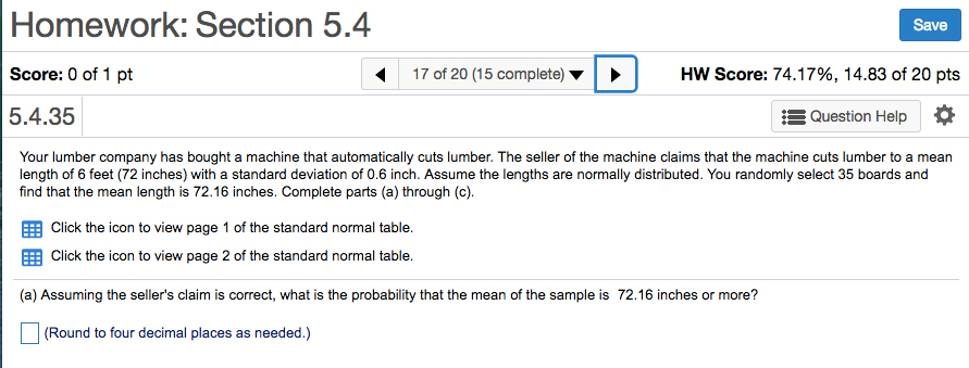Solved Homework Section 5 4 Score 0 Of 1 Pt 5 4 31 Save 16