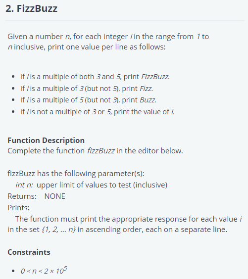 Solved Given a number n, for each integer i in the range | Chegg.com