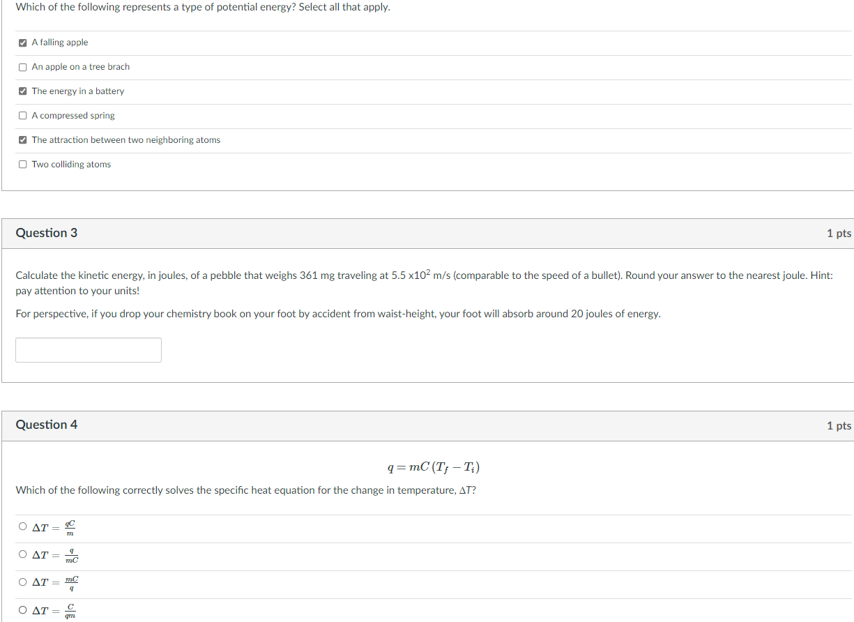 Solved Which of the following represents a type of potential | Chegg.com