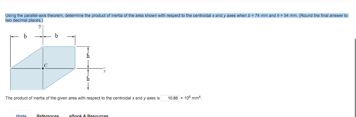 Solved Using the parallel-axis theorem, determine the | Chegg.com