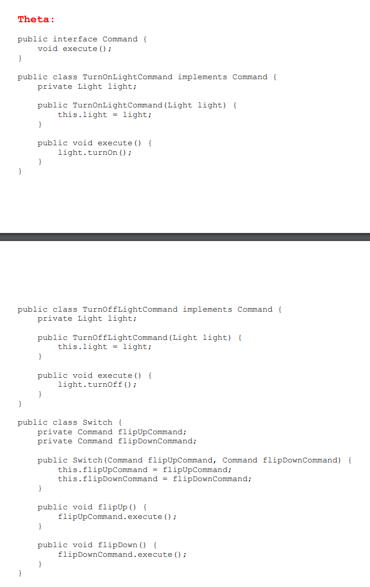 Solved What pattern is THETA Factory pattern Decorator | Chegg.com