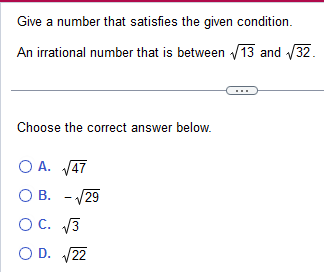 Solved Give a number that satisfies the given condition. An | Chegg.com