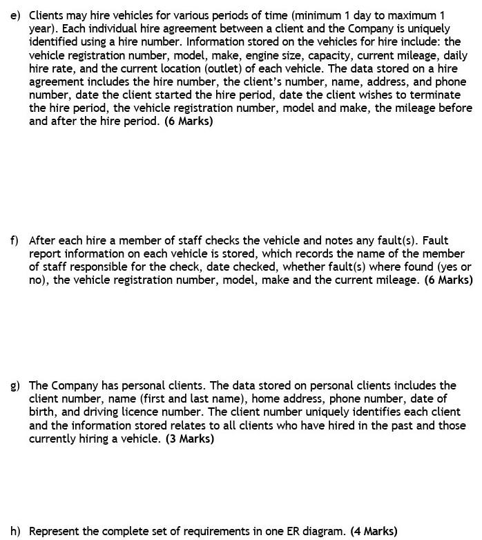 Solved INSTRUCTION 1. Create a Crow's Foot ER diagram for | Chegg.com