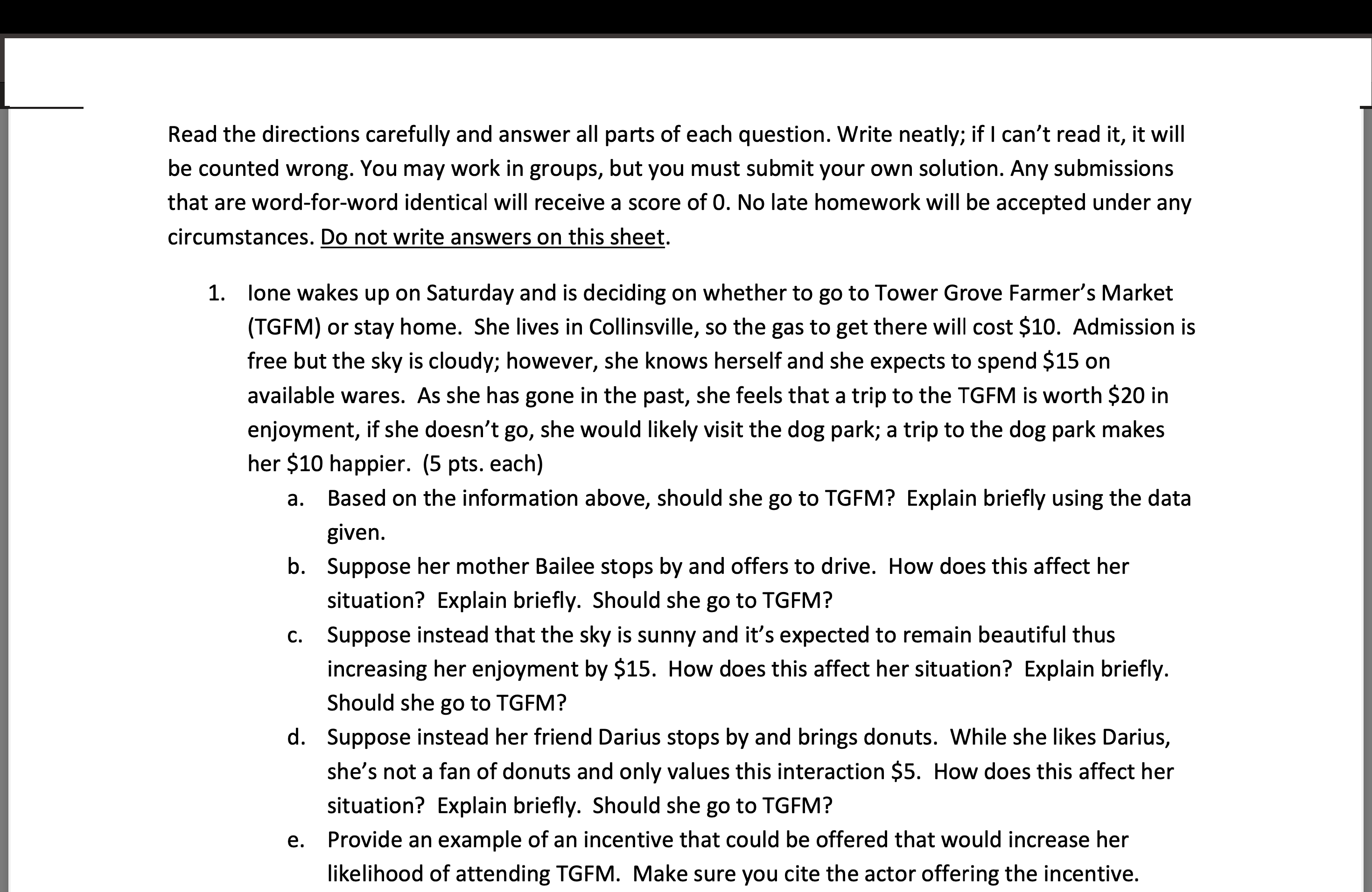 Solved Read the directions carefully and answer all parts of | Chegg.com