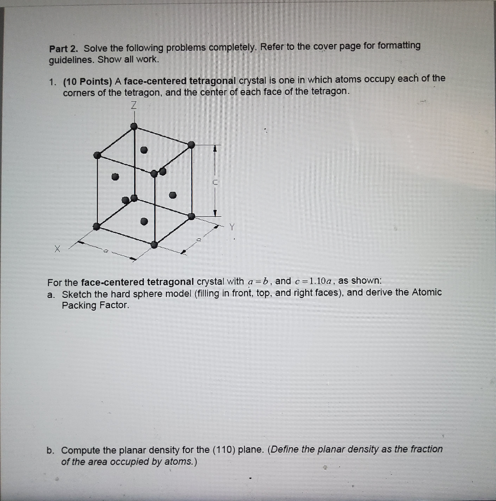 Solved Part 2. Solve the following problems completely. | Chegg.com