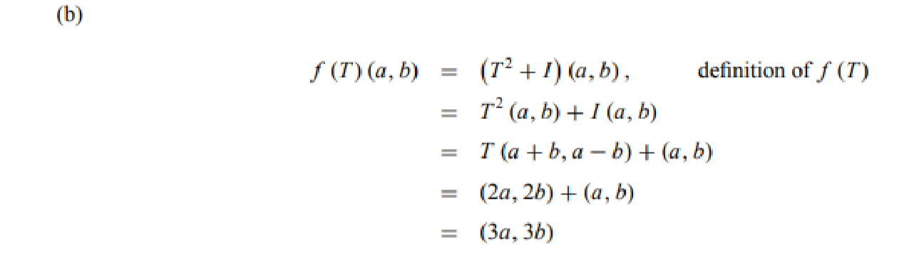 Solved Let T:F2→F2 be defined by T(a,b)=(a+b,a−b) for all | Chegg.com