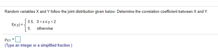 Solved Random variables X and Y follow the joint | Chegg.com