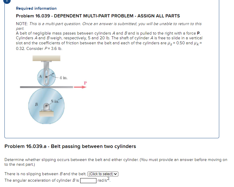 Solved Required information Problem 16.039 - DEPENDENT | Chegg.com