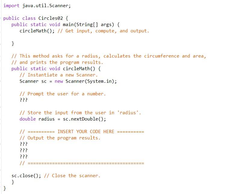 Solved This Is Jave Please Follow This Starter Code The 