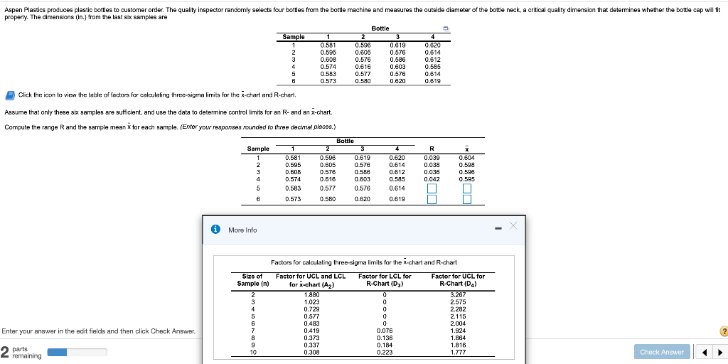 Solved 1 Aspen Plastics produces plastic bottles to customer | Chegg.com