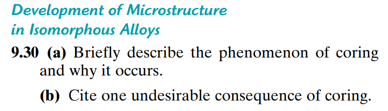 Solved Development of Microstructure in Isomorphous Alloys | Chegg.com